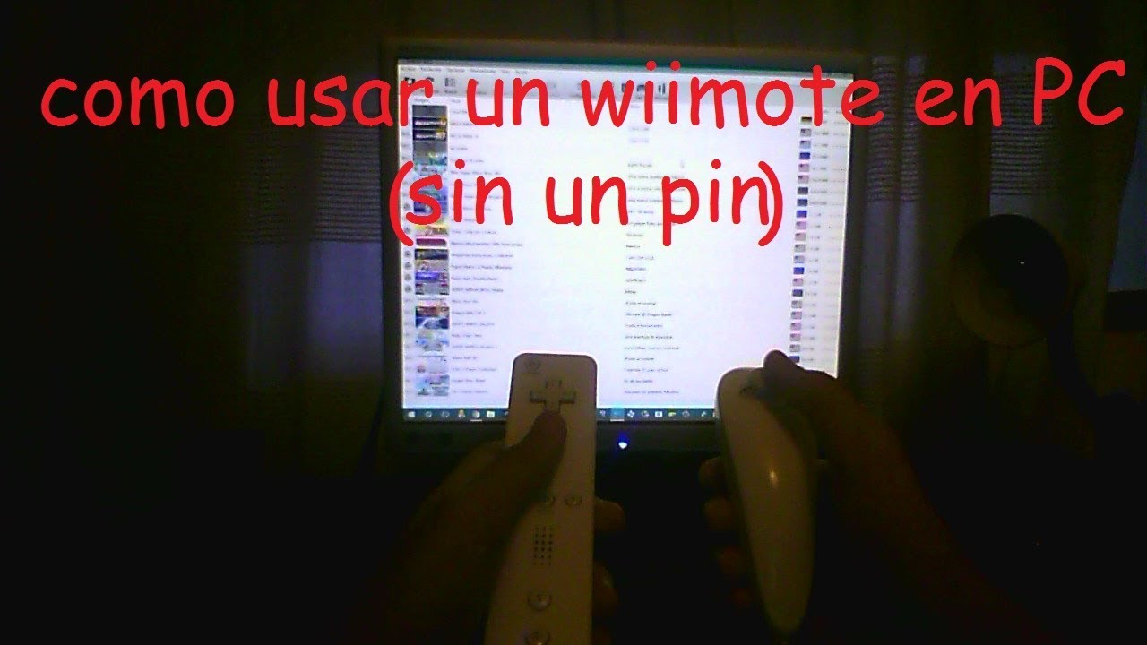 como usar un wiimote en PC SIN un pin - YouTube