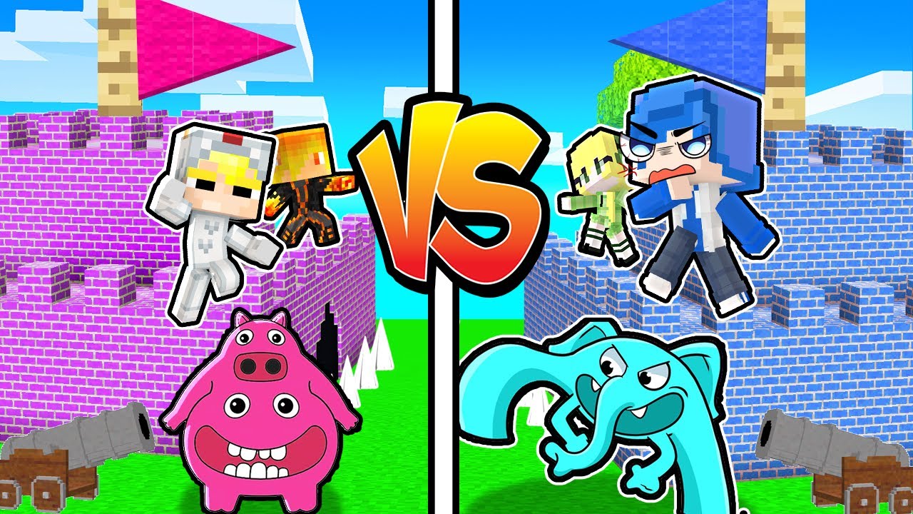 HUY NOOB LÂU ĐÀI COACH PICKLES ĐẤU VỚI CHEF PIGSTER TRONG MINECRAFT*HUY ...
