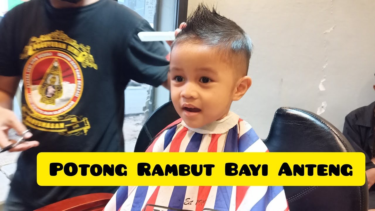 potong rambut bayi anteng #tutorial #bayilucu - YouTube