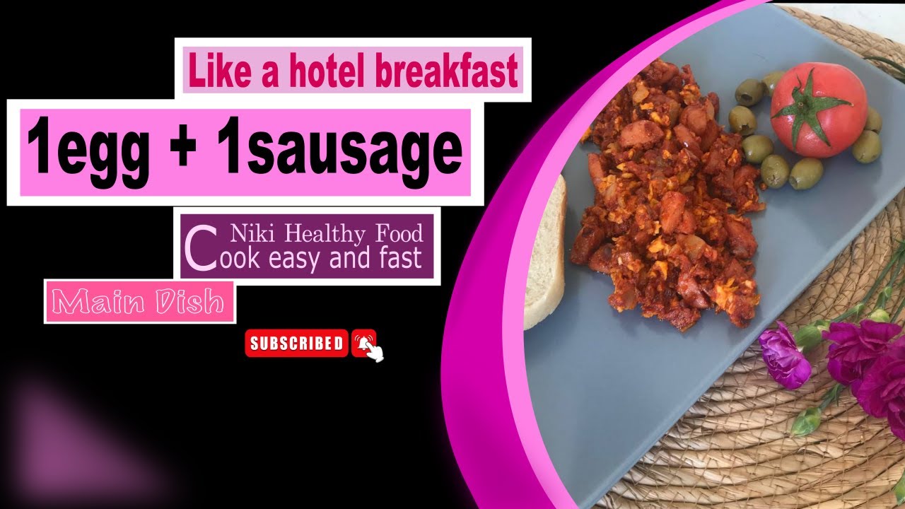 1 egg+ 1sausage = Best taste (hotel breakfast recipe) * SO EASY - YouTube