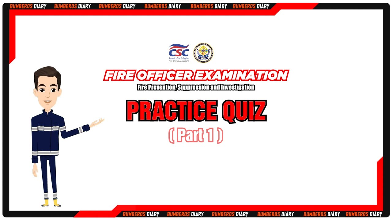 FOE Practice Quiz Reviewer | Fire Prevention-Suppression-Investigation ...