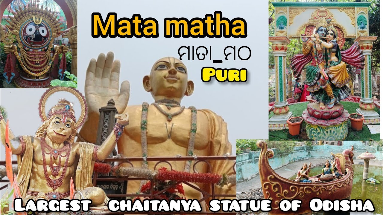 Mata matha Puri // Brindavan of Puri // Largest chaitanya statue of ...