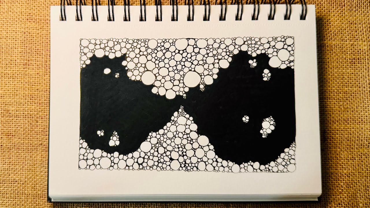 ⚫️🔘 ⚫️ Repeating circles, releasing thoughts @_lazybliss_ Art Therapy | Pattern Therapy - YouTube