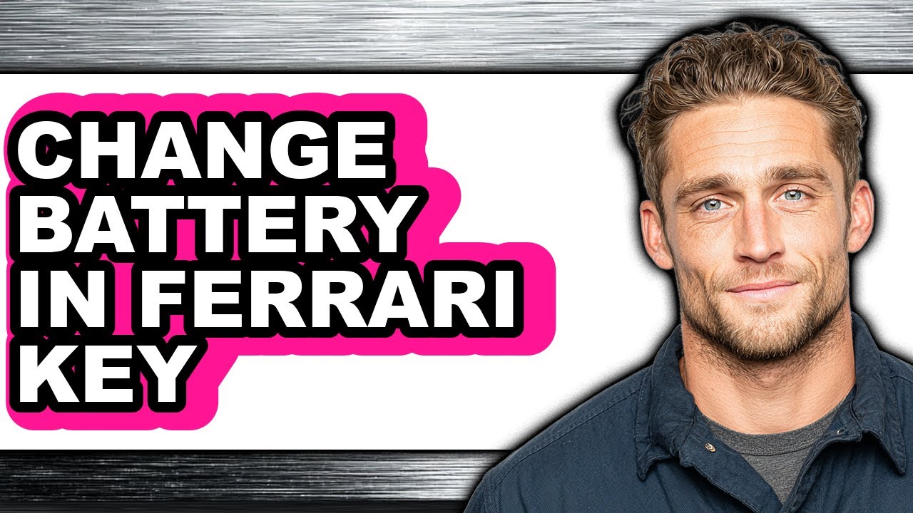 How to Change Battery in Ferrari Key (Full Guide) - YouTube