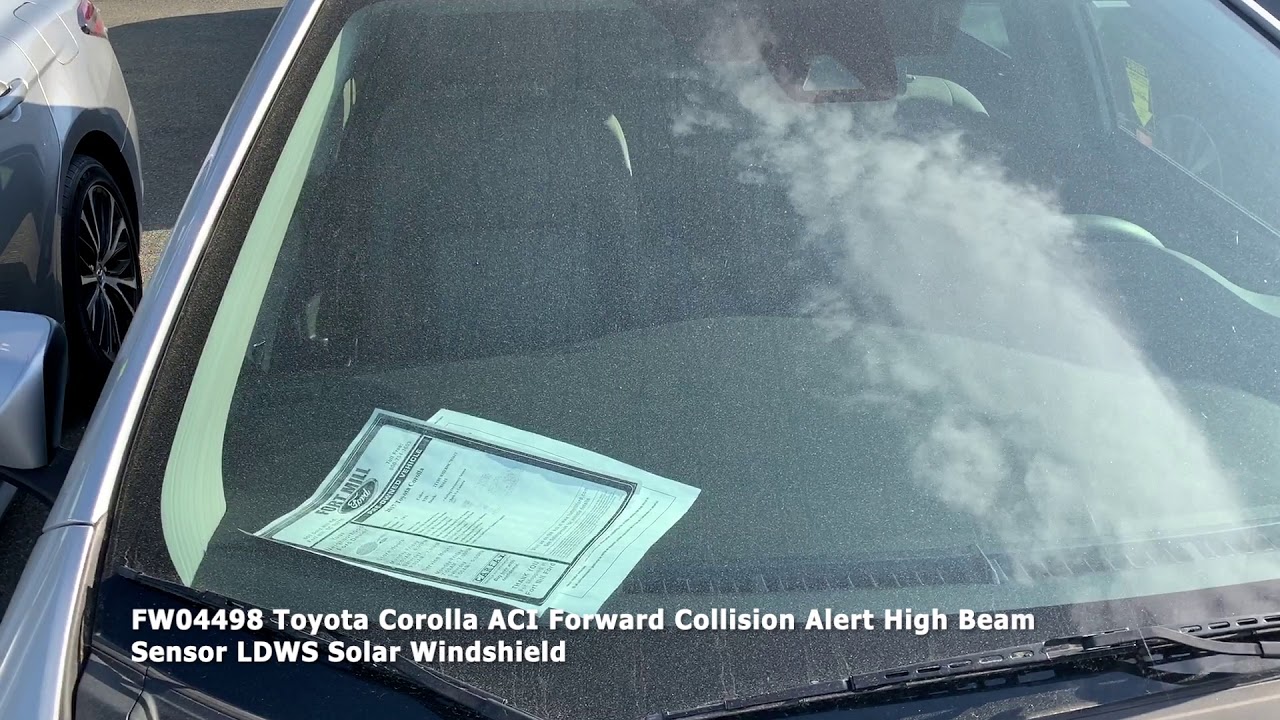 FW04498 Toyota Corolla ACI Forward Collision Alert High Beam Sensor ...