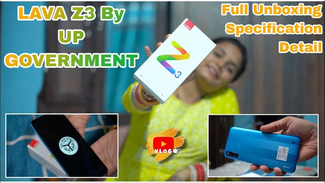 Lava Z3 Smart phone by UP government Unboxing, Review & specifications ...