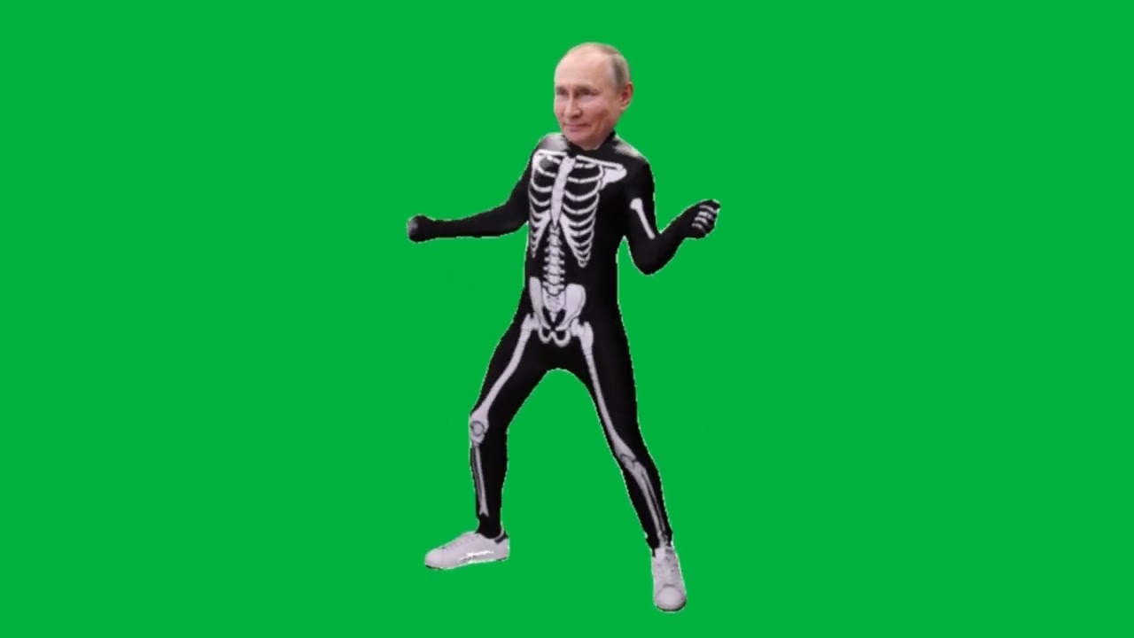 PUTIN BAILANDO HALLOWEEN - PUTIN DANCING HALLOWEEN - GREEN SCREEN CROMA ...