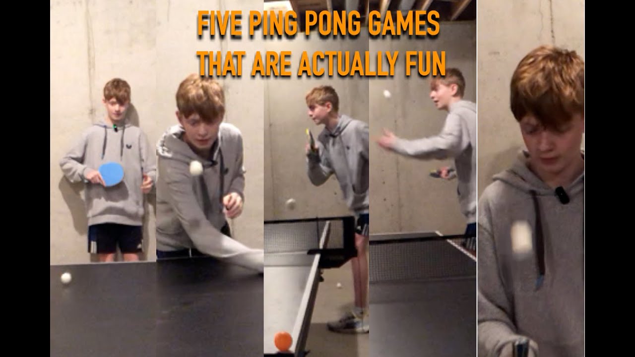 5 Table Tennis Party Games (By Yourself or with Friends) - YouTube