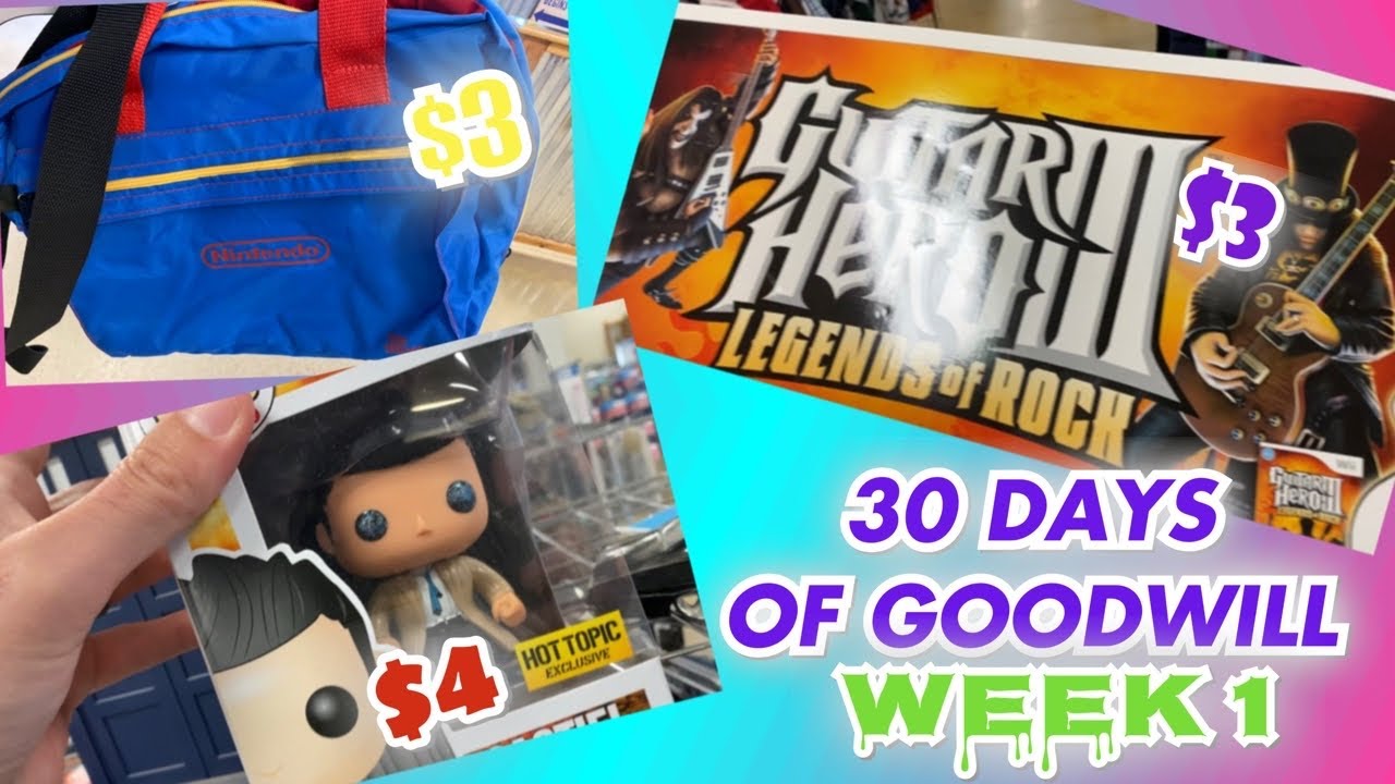 30 Days of Goodwill!! Week 1! Toy Hunting, Thrifting, Fund your ...