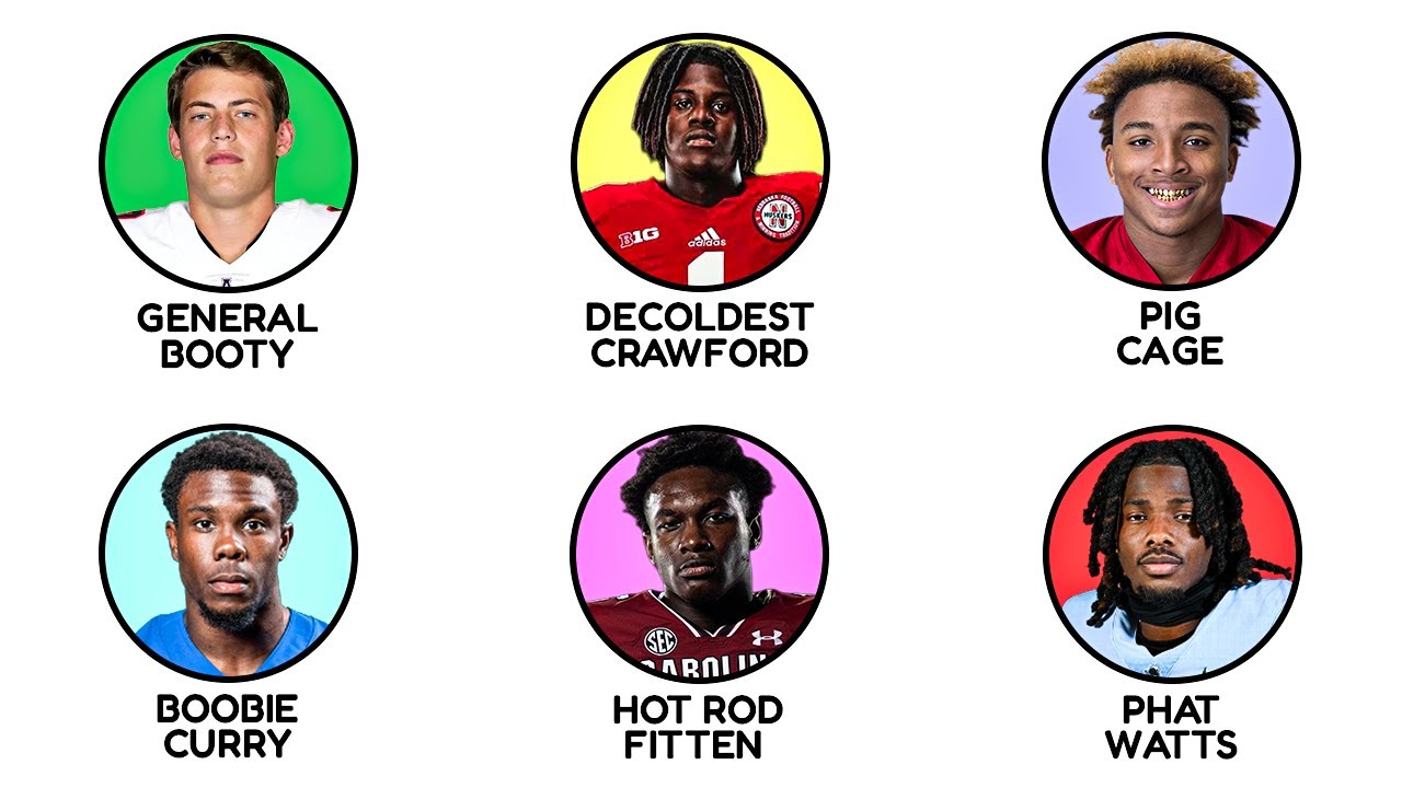 Every WEIRD College Football Player Name Explained in 15 Minutes - YouTube