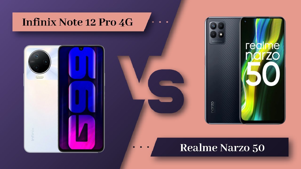 Infinix Note 12 Pro 4G Vs Realme Narzo 50 - Full Comparison [Full ...