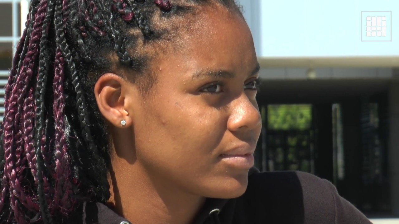 Human trafficking survivor showcases strength through poetry - YouTube