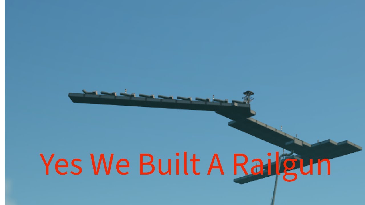 We Built A Railgun Platform Satisfactory - YouTube