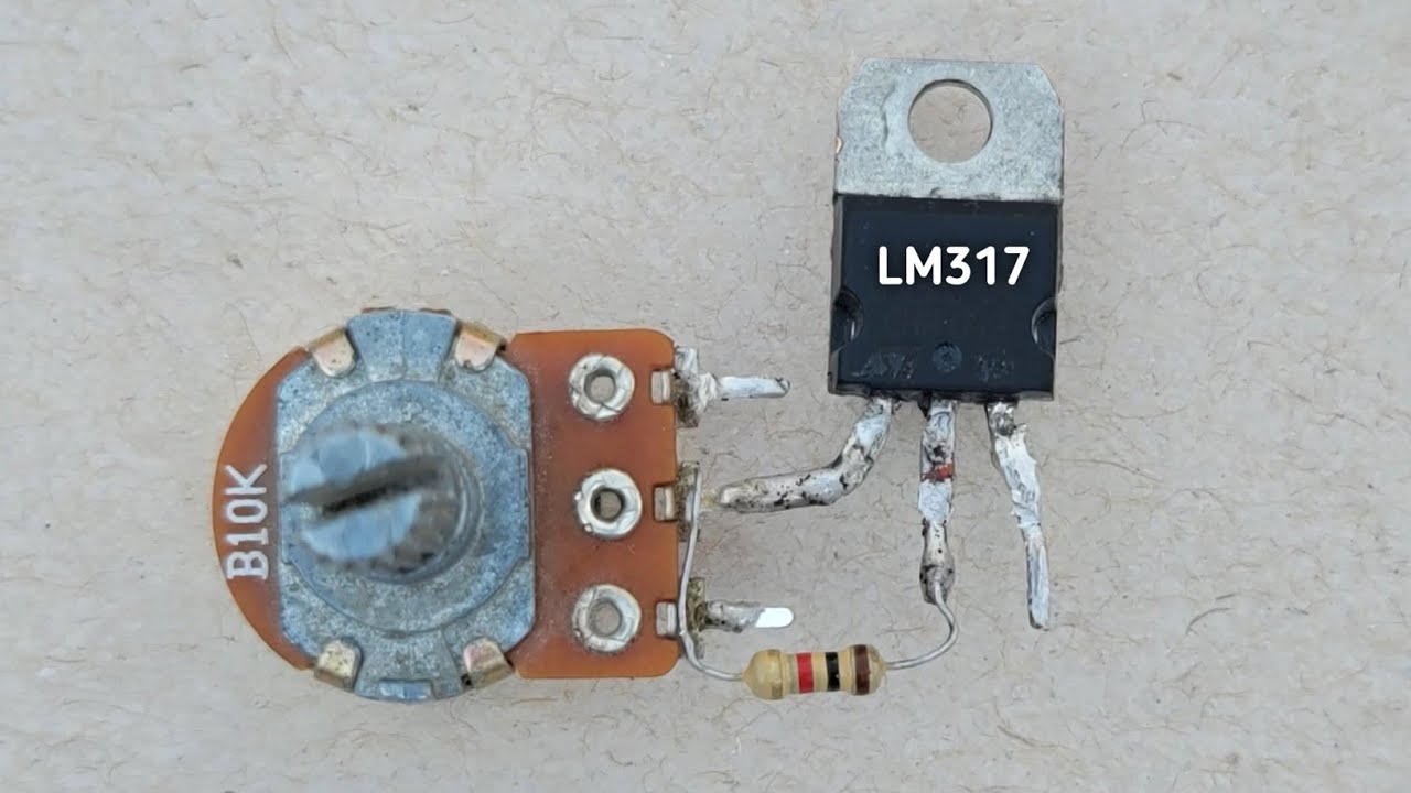 How To Make Voltage Regulator And Adjustable Voltage Controlled LM317 ...