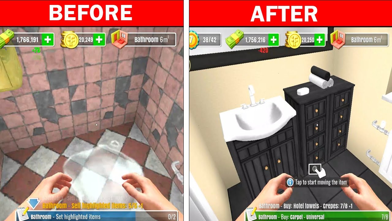 RENOVATE BATHROOM | HOUSE FLIPPER | CLEANING BATHROOM | - YouTube