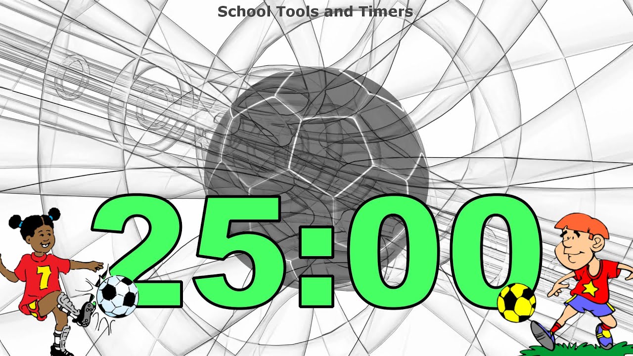 25 Minute Countdown Timer - Soccer - Music Alarm⚽🎵 - YouTube