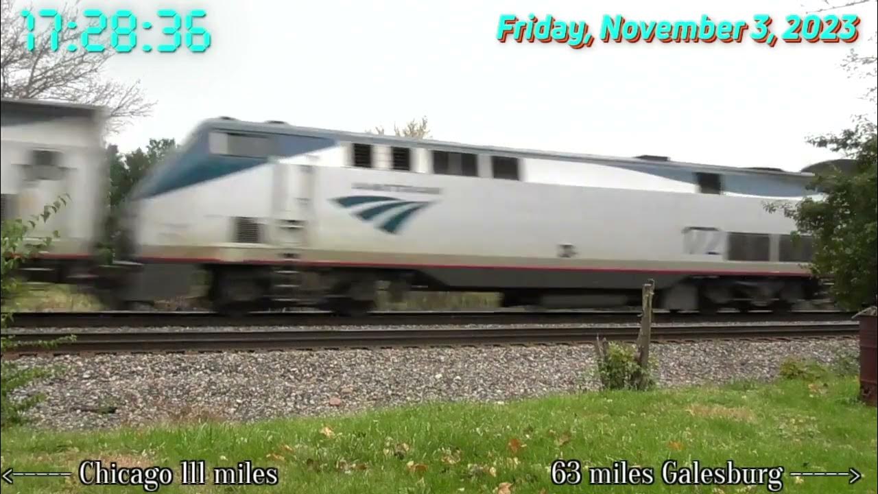 Partial 11/3/23 BNSF Mendota Sub Trains - YouTube