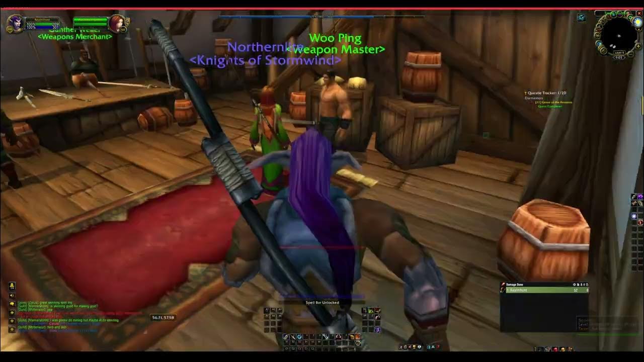 Stormwind Weapon Trainer Crossbows, 1H Sword, 2H Sword, Polearms & Repair Location Guide WoW ...