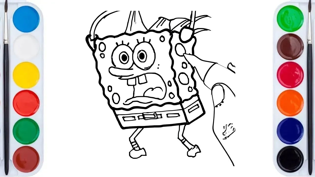 How to Draw a Cute Sponge | Easy Drawing for Kids - YouTube