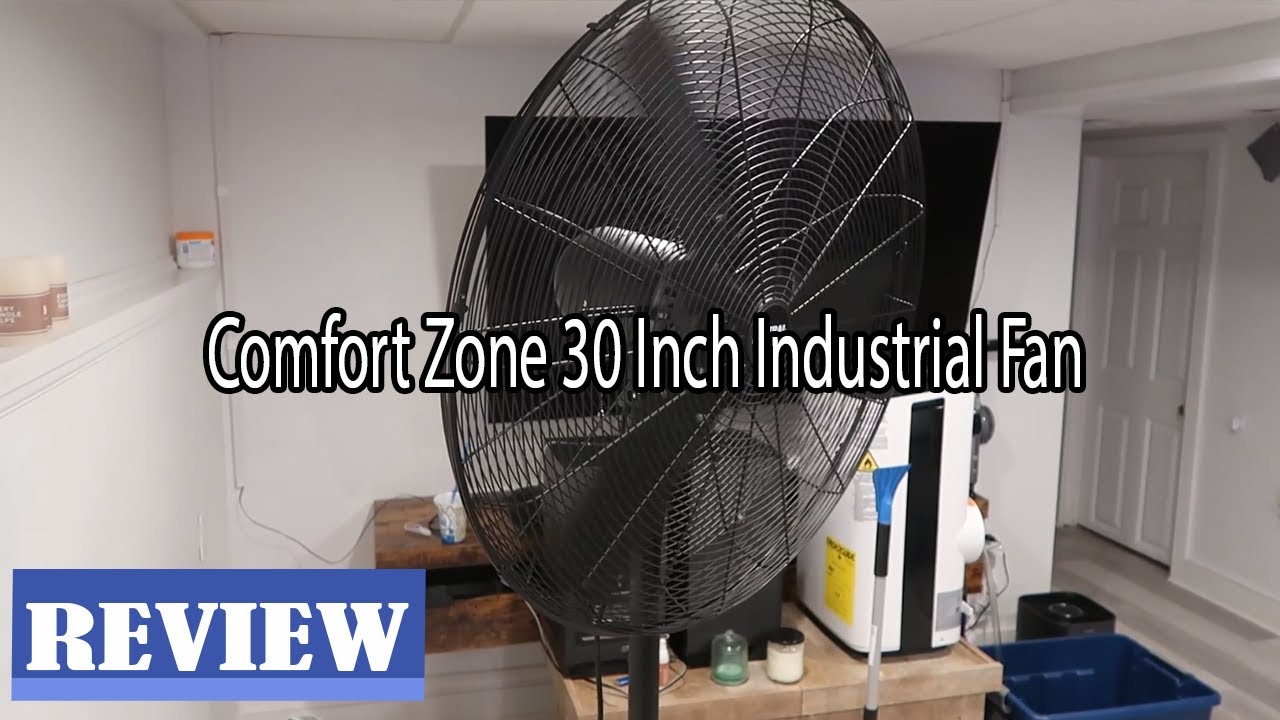 Comfort Zone 30 Inch Industrial Fan Review - Watch before you buy ...