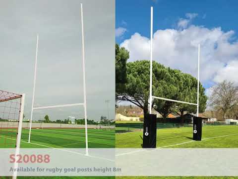 Hinged Rugby Goal Posts S20118 S20088 - YouTube