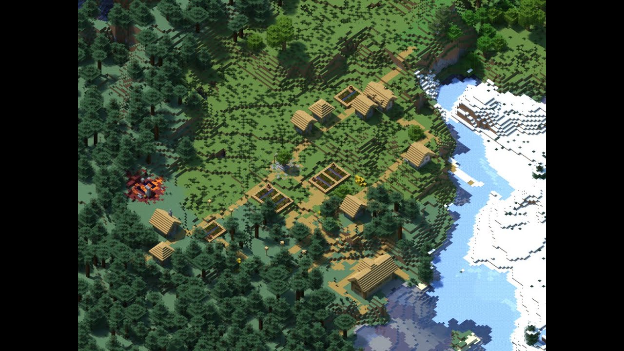 Minecraft -- How to Make a Moat around a Village - YouTube