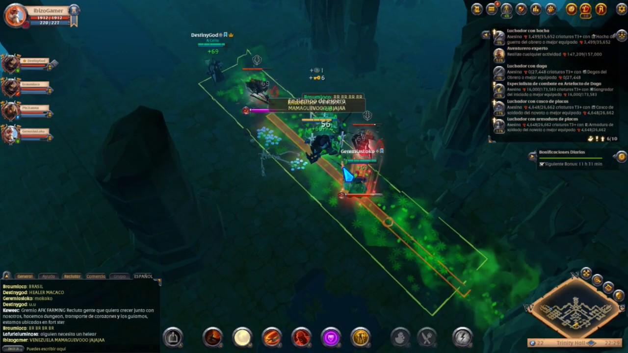 5 para una larga dungeon de marlock con enemigos | Albion Online ...
