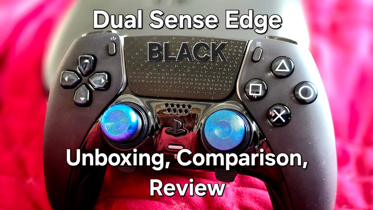 BLACK Dual Sense Edge Unboxing, Comparison, & Review - YouTube