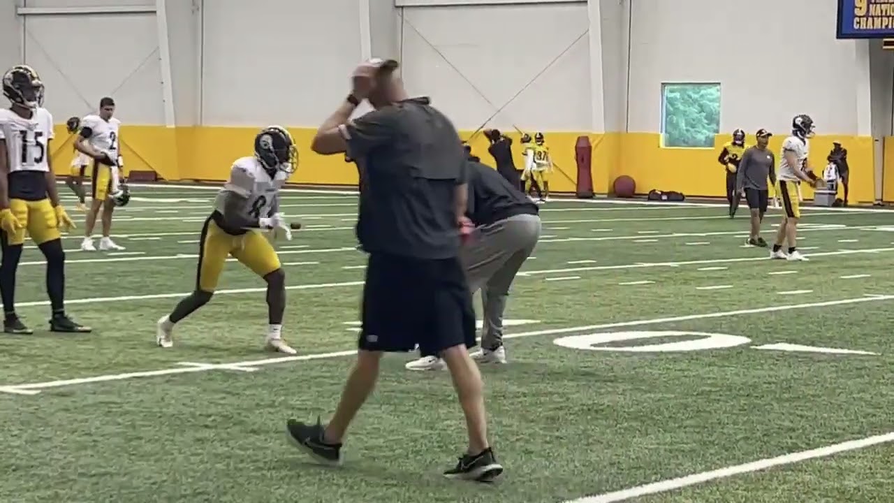 Steelers Sights and Sounds: George Pickens, Chase Claypool Run Routes ...