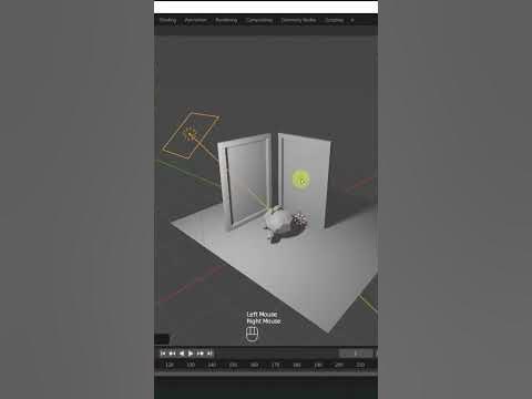 Mirror reflection in Eevee [ blender Tutorial ] #short - YouTube