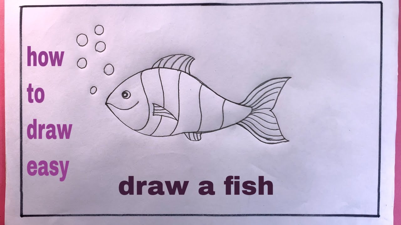 I Drew a FISH in Minutes Using This Easy Trick - YouTube