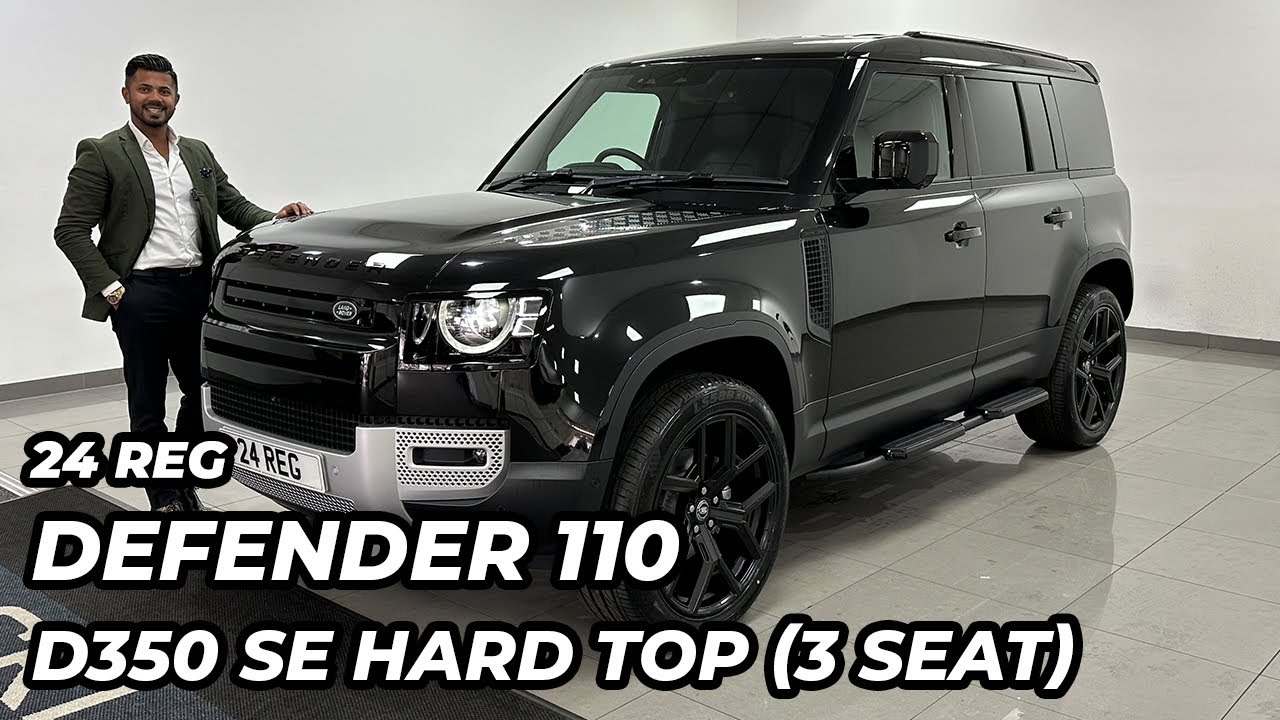 24 Reg Land Rover Defender 110 3.0 D250 SE Hard Top Commercial (3 Seat ...