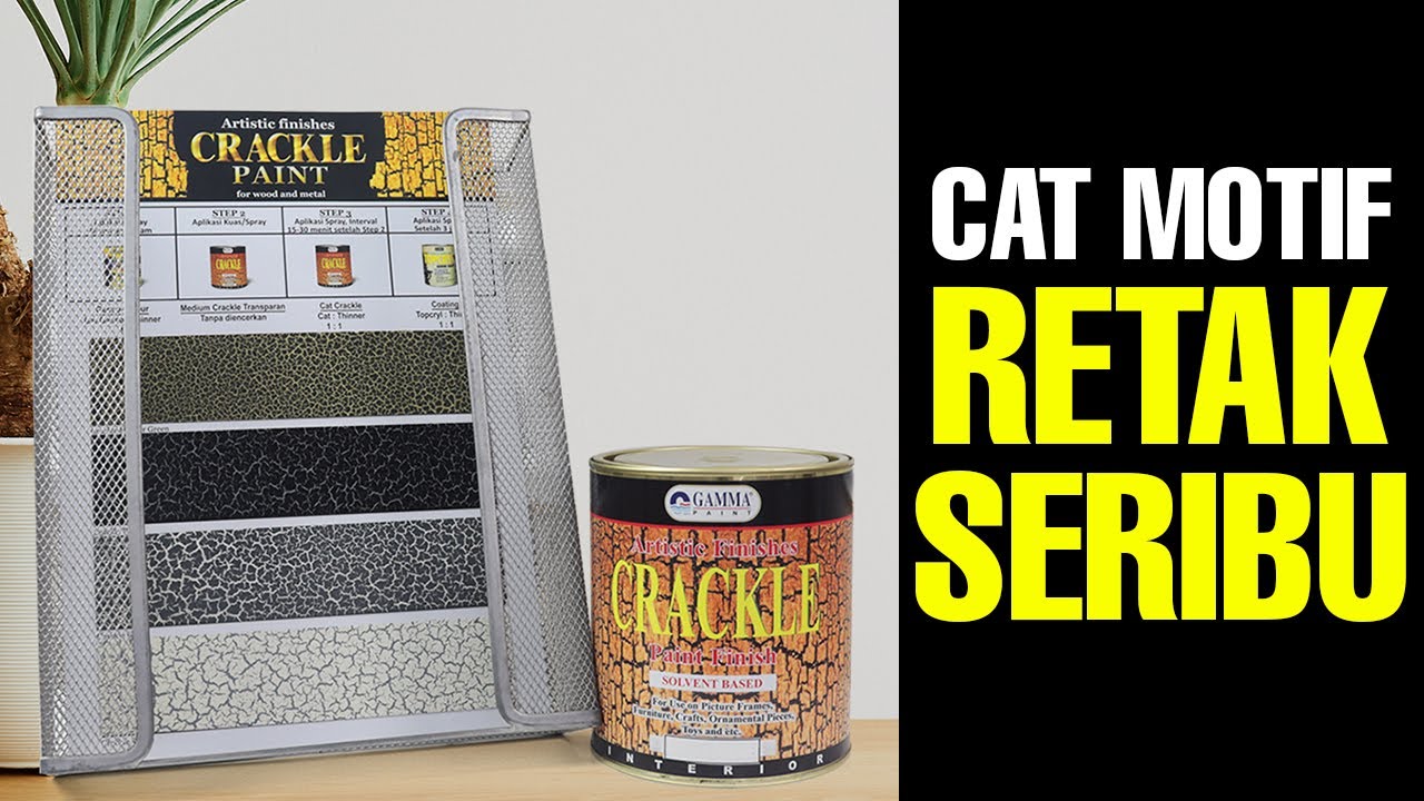 Cara Aplikasi Cat Crackle Solvent Based - YouTube