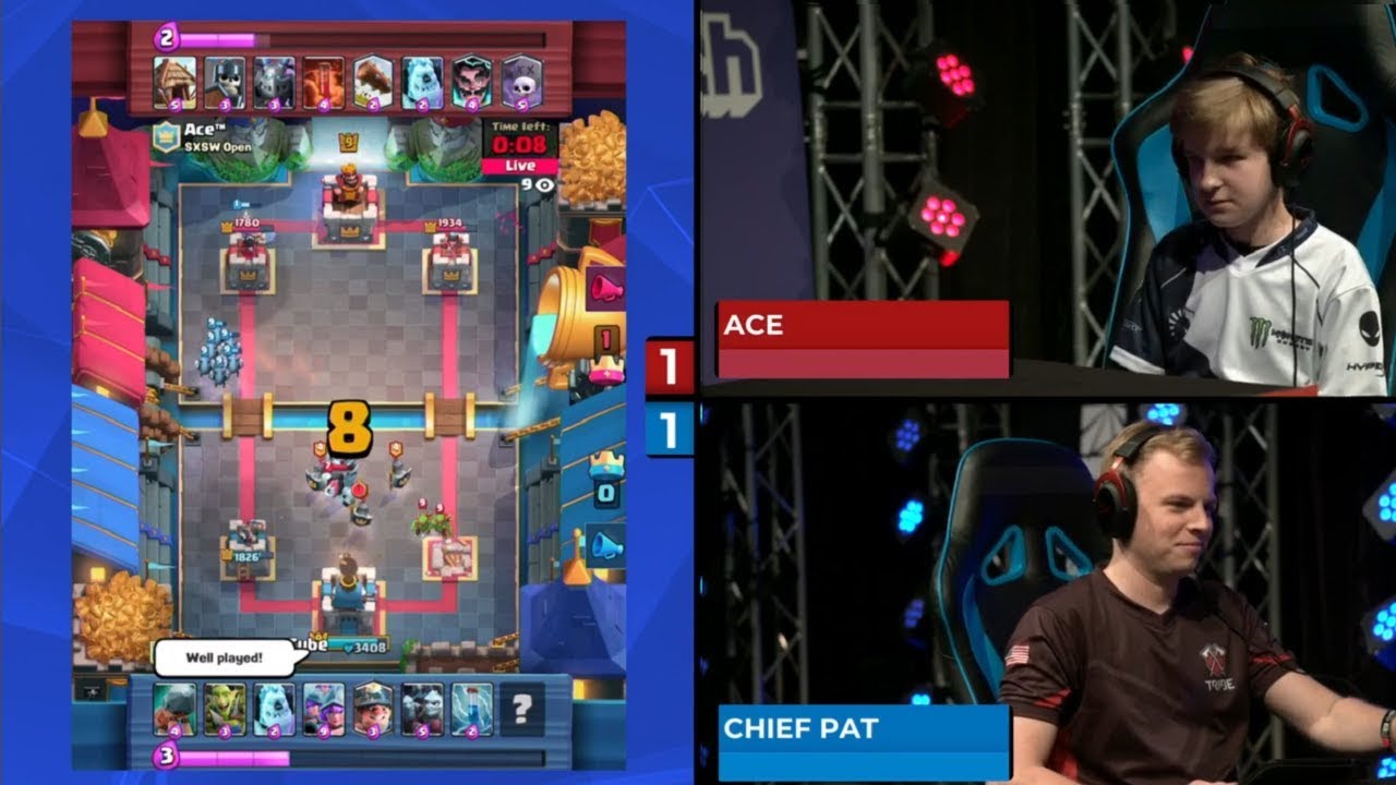 CHIEF PAT VS ACE | Clash Royale Super Magical Open Play 2018 - YouTube