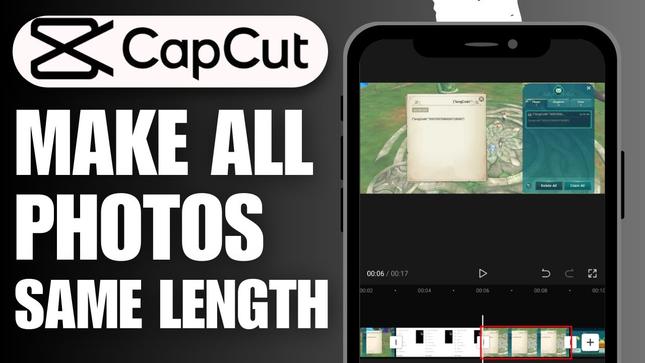 How To Make All Photos Same Length In CapCut | Easy Method - YouTube
