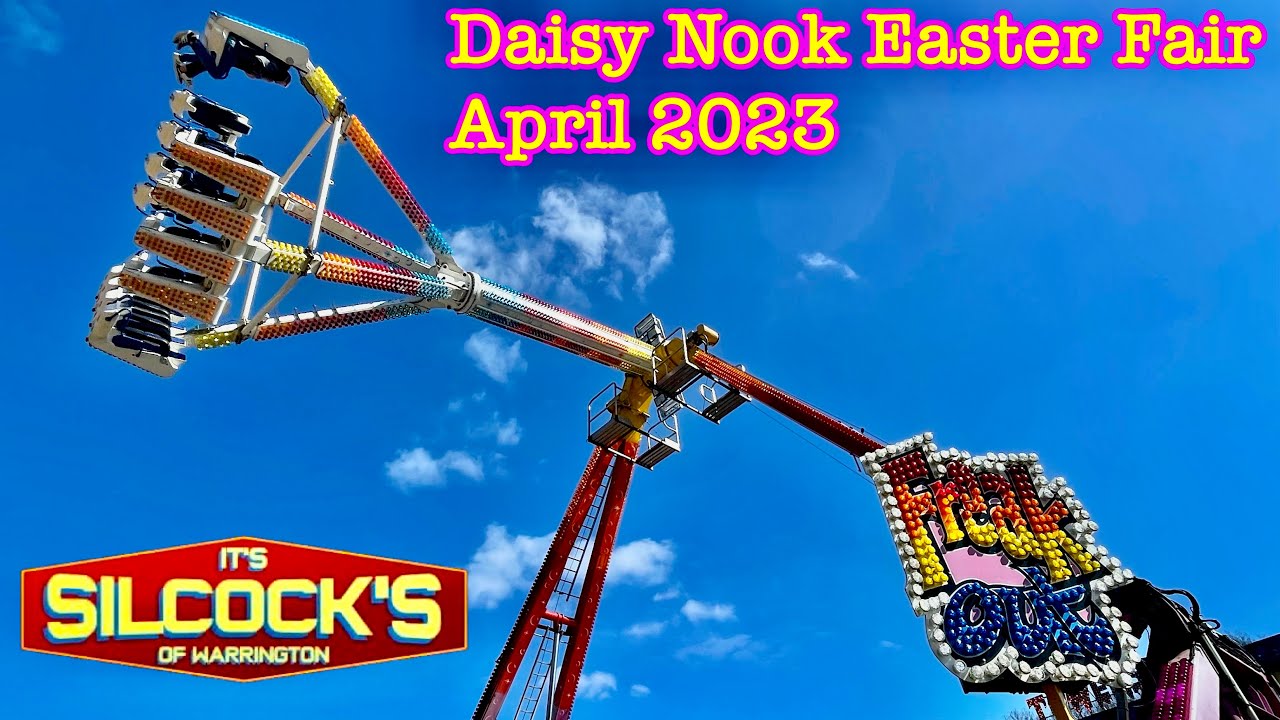 Silcocks Easter Funfair Daisy Nook April 2023 - YouTube