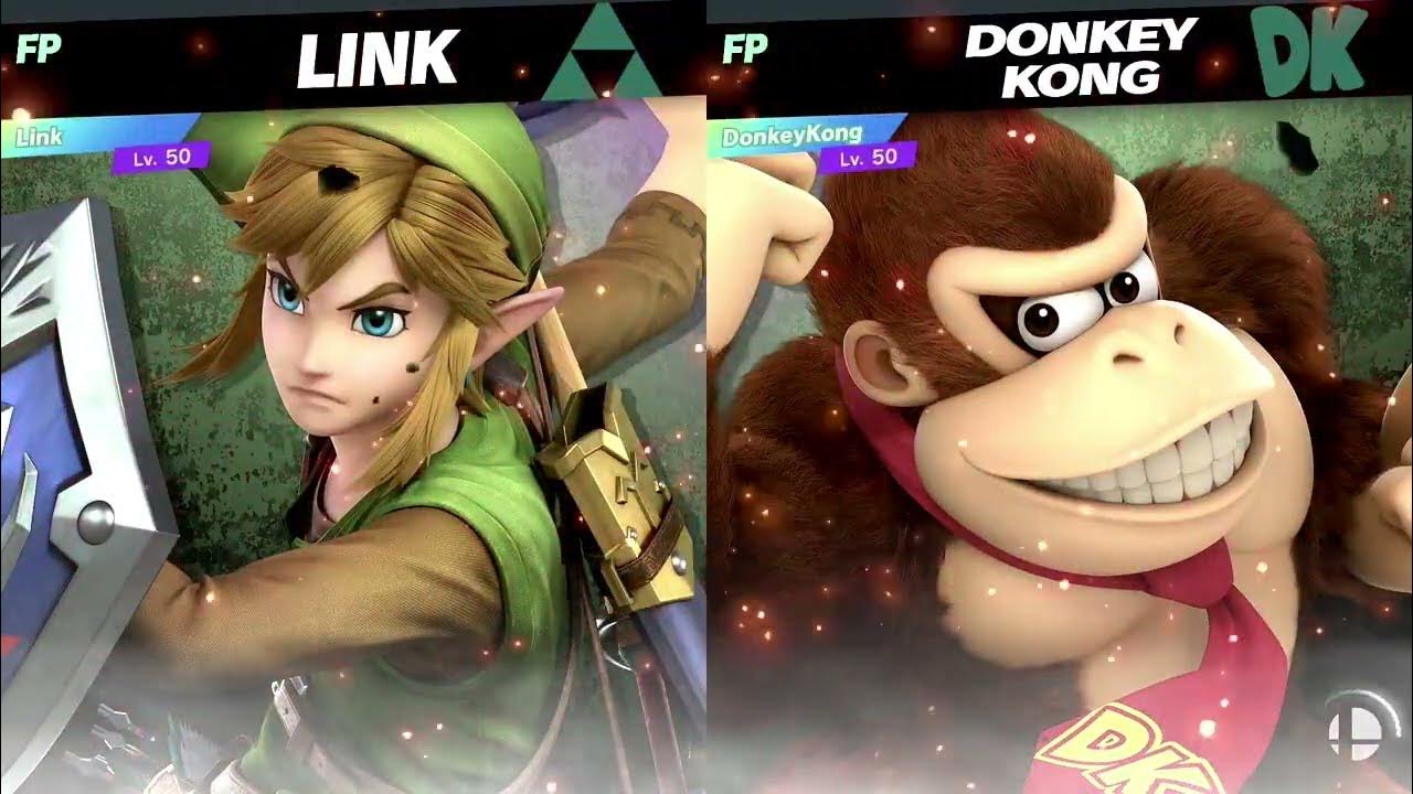 Super Smash Bros Ultimate Amiibo Fights – 3pm Poll Link vs Donkey Kong - YouTube