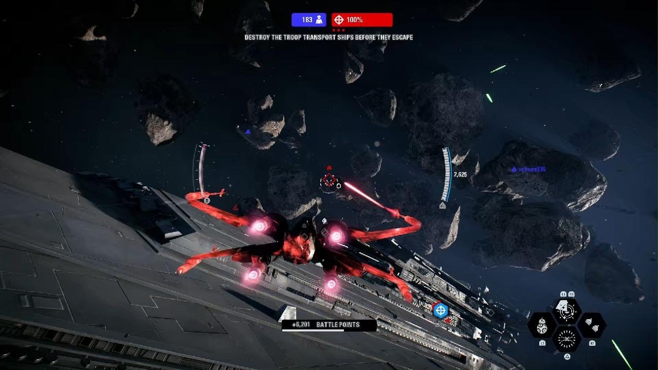 STAR WARS Battlefront II Pro Poe Dameron gameplay - YouTube