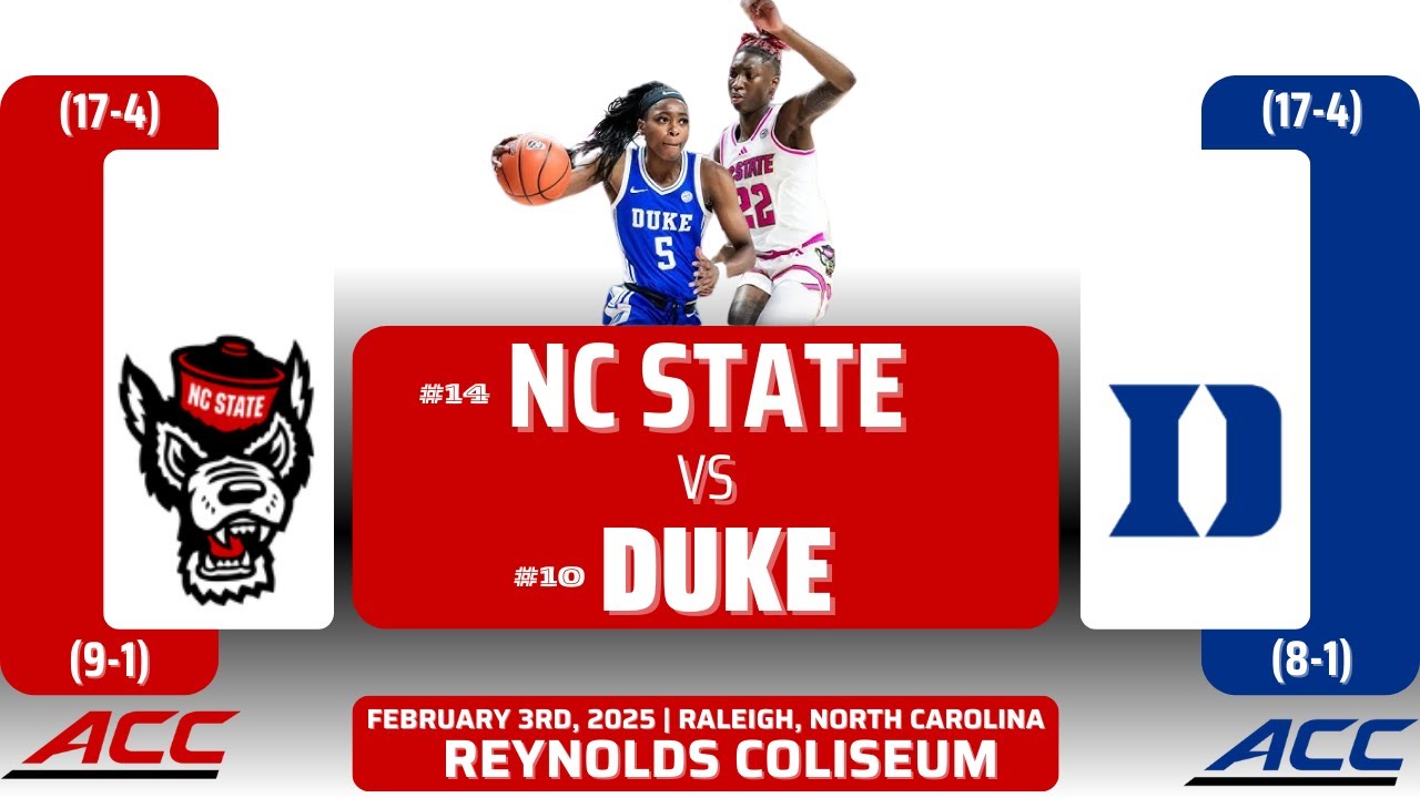 No. 14 North Carolina State vs No. 10 Duke | ACC | 2.3.25 - YouTube