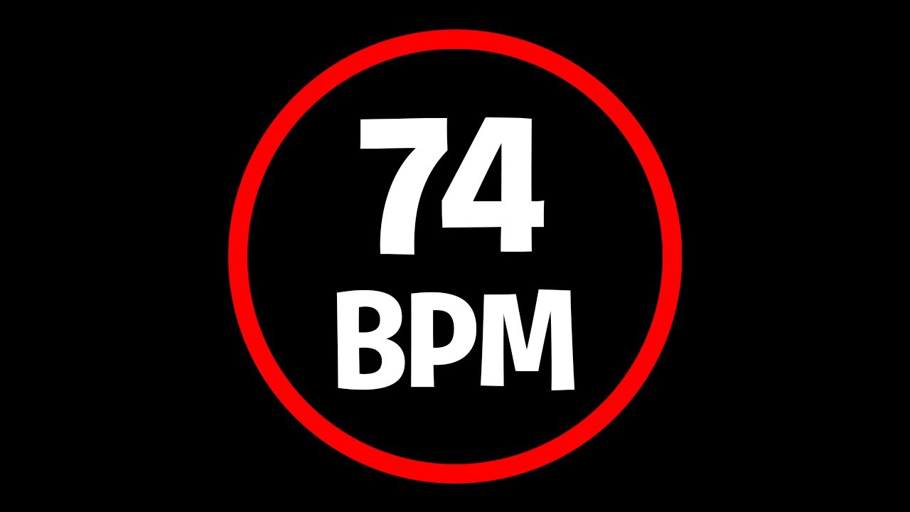 74 BPM - 4/4 - METRONOME - CLICK TRACK - YouTube