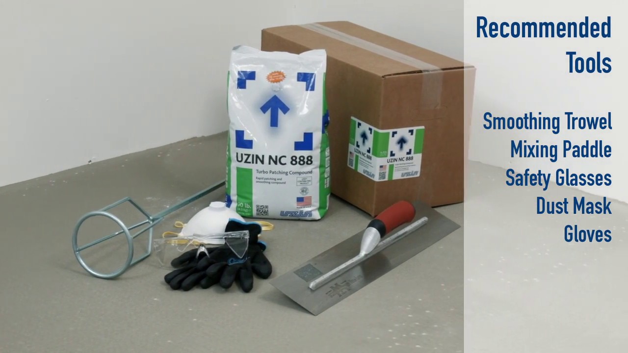 UZIN NC 888 Turbo Patching Compound - YouTube