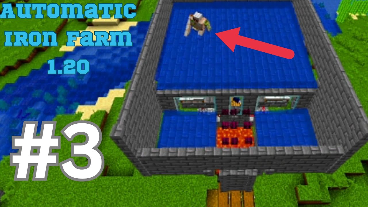 I made a automatic iron Farm in Minecraft 1.20 😍[Minecraft new Start 1. ...