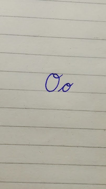 How to write O in Cursive Writing #shorts #handwriting #cursive - YouTube