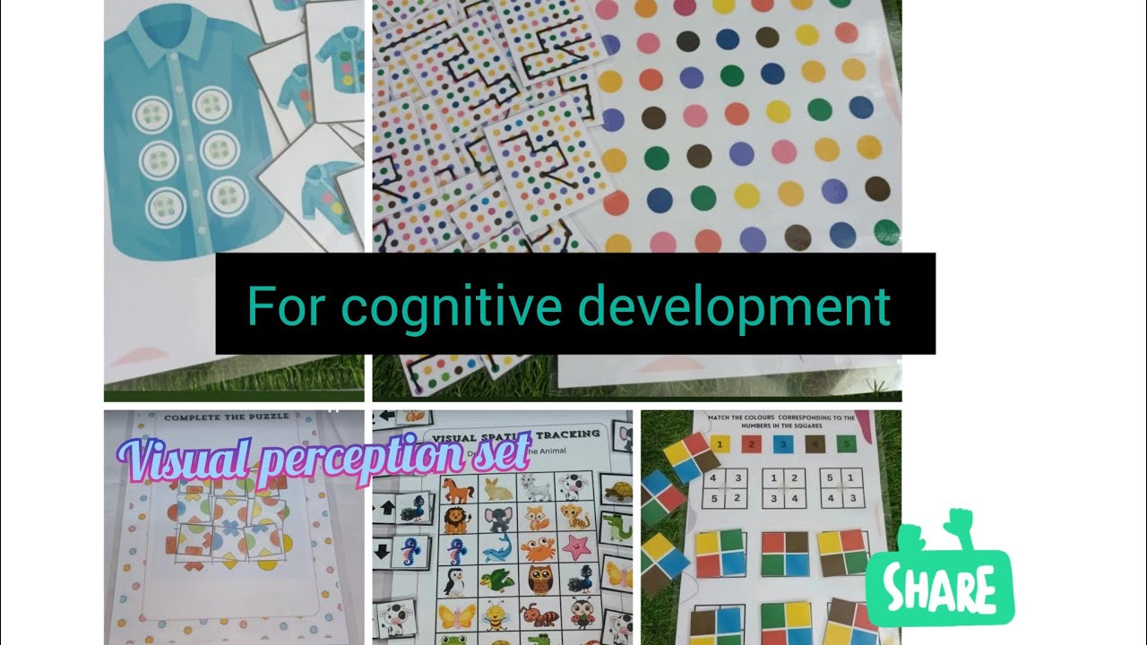 5set of visual perceptions activities for beginners level - YouTube