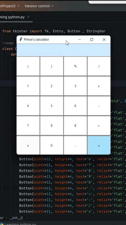 Make Your Own Calculator🧑💻 Full Video Coming Soon 🤞baniyas Coding Developerbtech Python