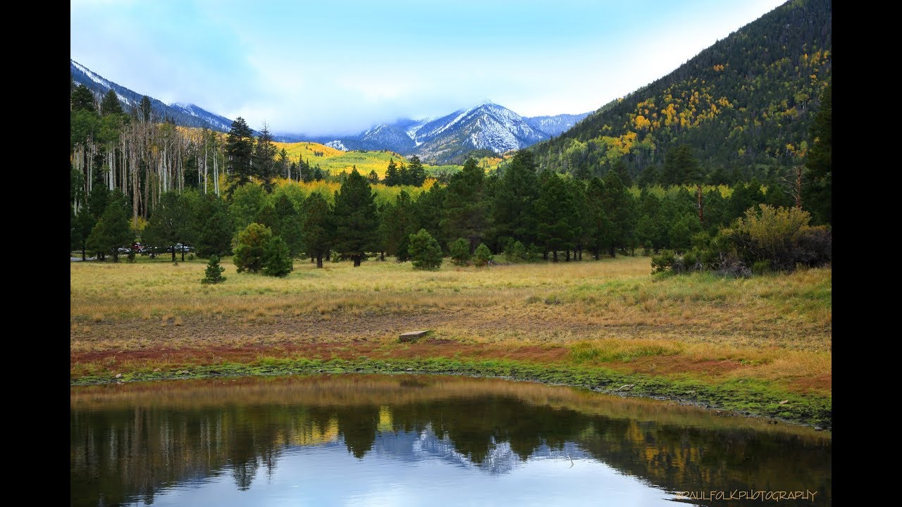 Fall Colors at Locket Meadow and The San Francisco Peaks of Flagstaff ...