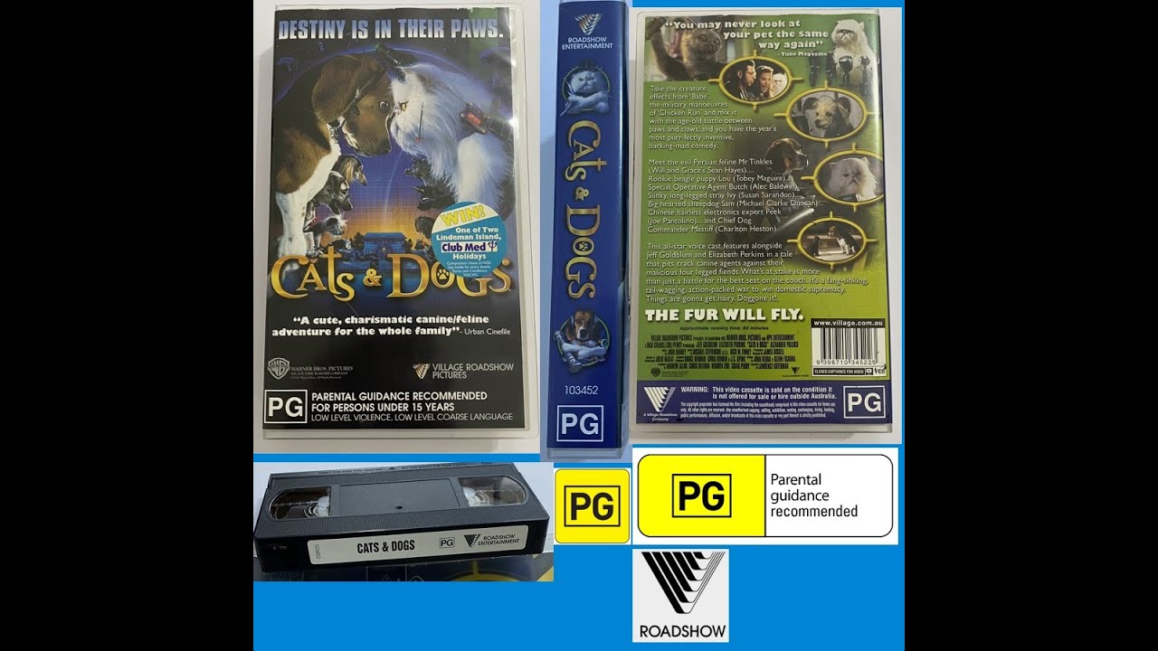 Opening to cats and dogs vhs Australia roadshow (2001) 2002 - YouTube