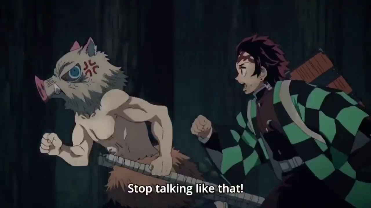 Inosuke getting Tanjiro's name for 43 seconds// Demon Slayer// - YouTube