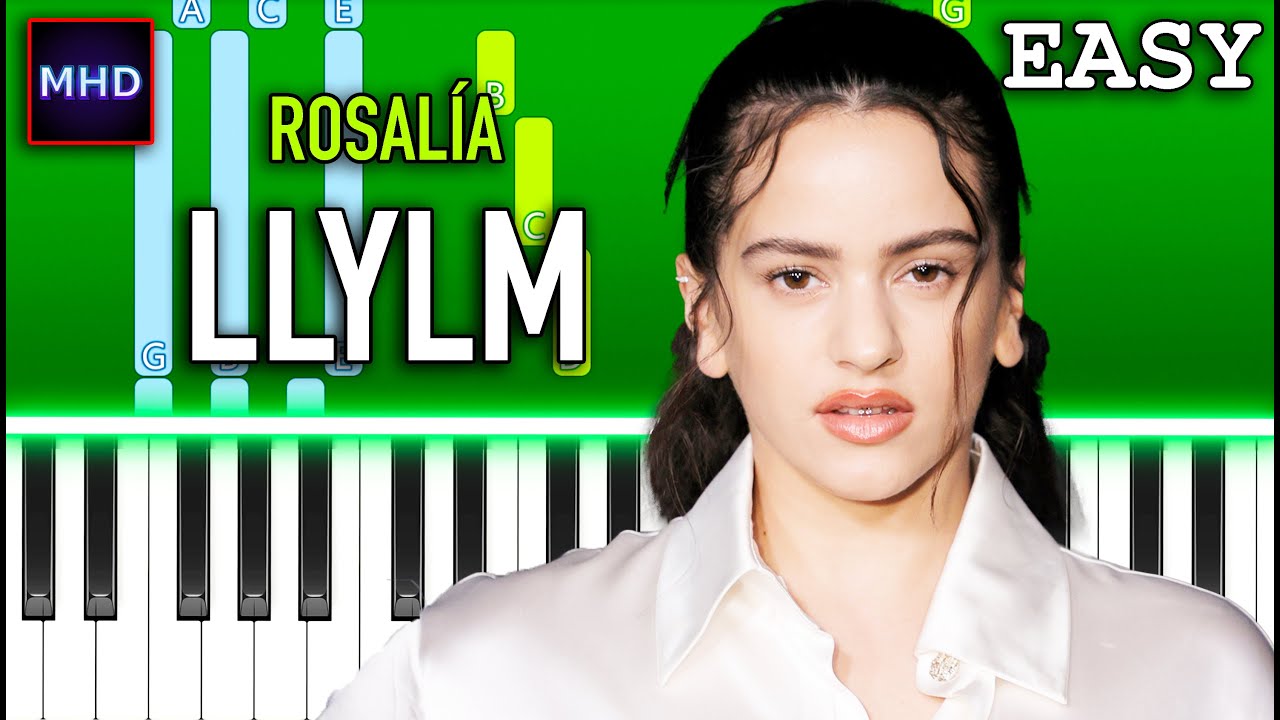 ROSALÍA - LLYLM - Piano Tutorial [EASY] - YouTube
