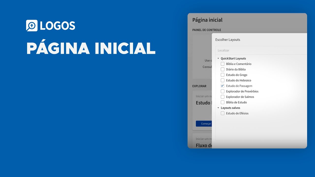CONHEÇA A PÁGINA INICIAL DO LOGOS | PRIMEIROS PASSOS - YouTube